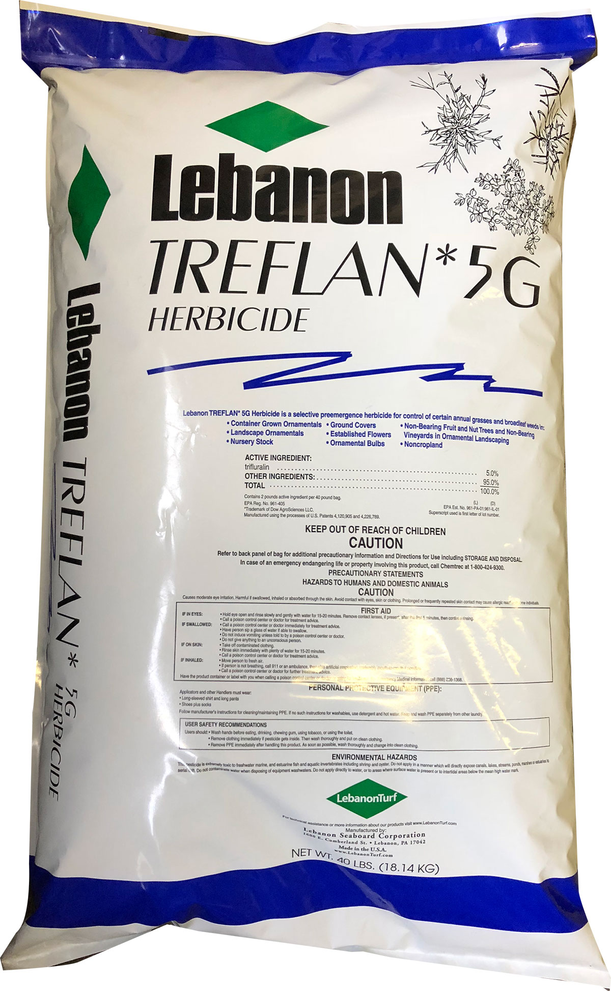 Lebanon Treflan 5G HDG Herbicide | LebanonTurf