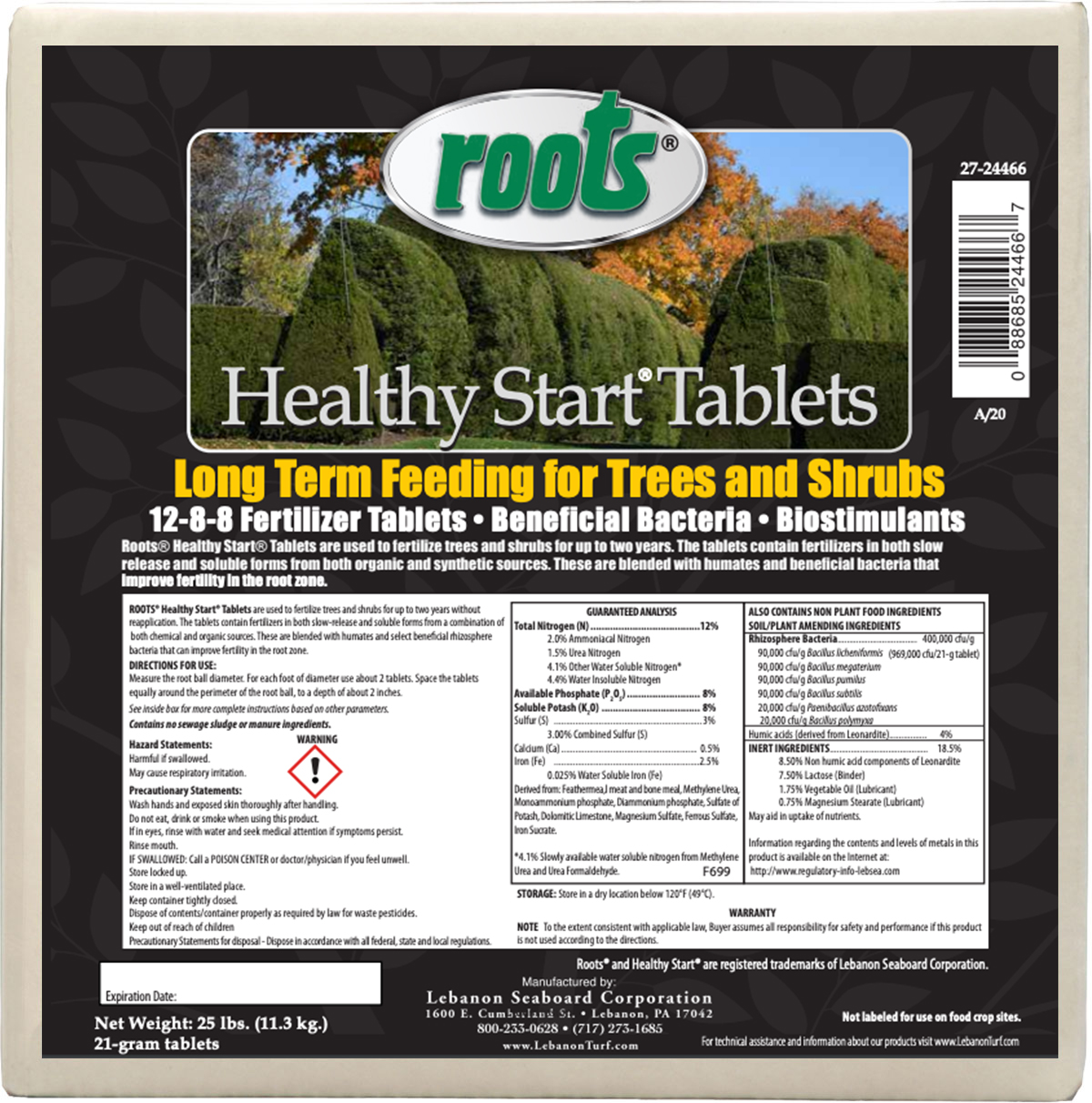ROOTS Healthy Start Macro Tabs 12-8-8 | LebanonTurf
