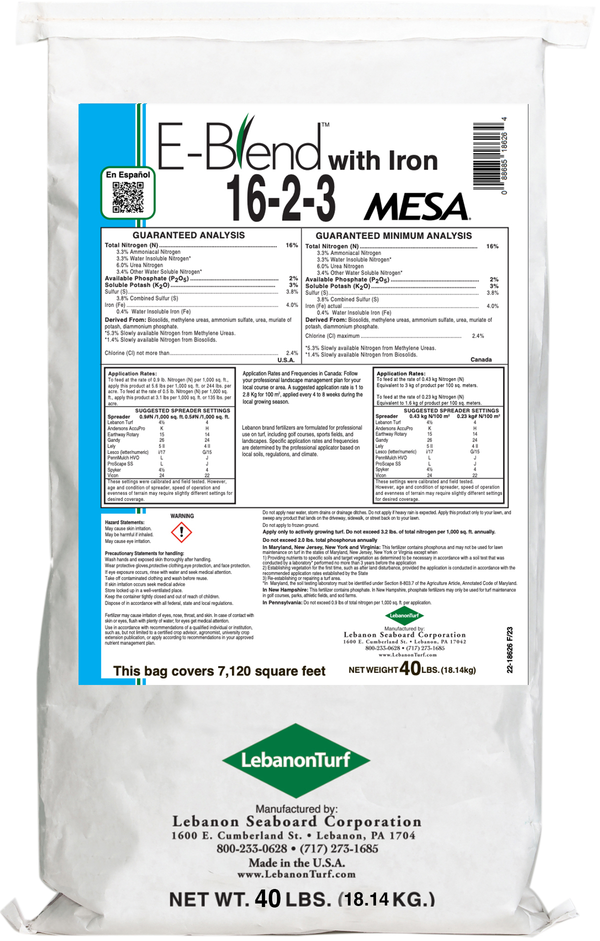 E-Blend 16-2-3 is a more sustainable turf fertilizer that incorporates ...