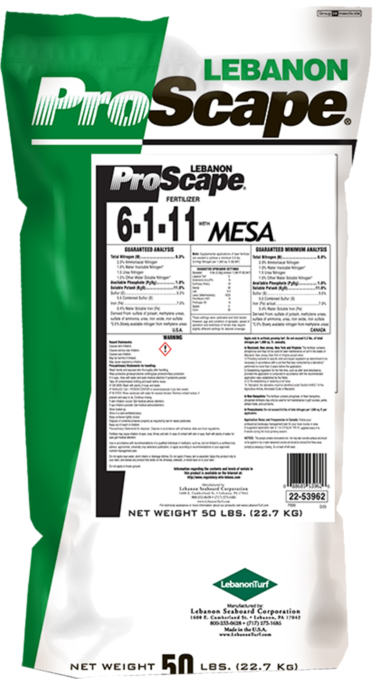 Proscape 6-1-11 75% MESA SOP 7% Fe | LebanonTurf