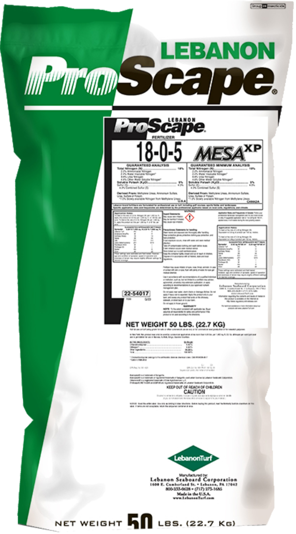 ProScape 18-0-5 55% MESA-XP | LebanonTurf