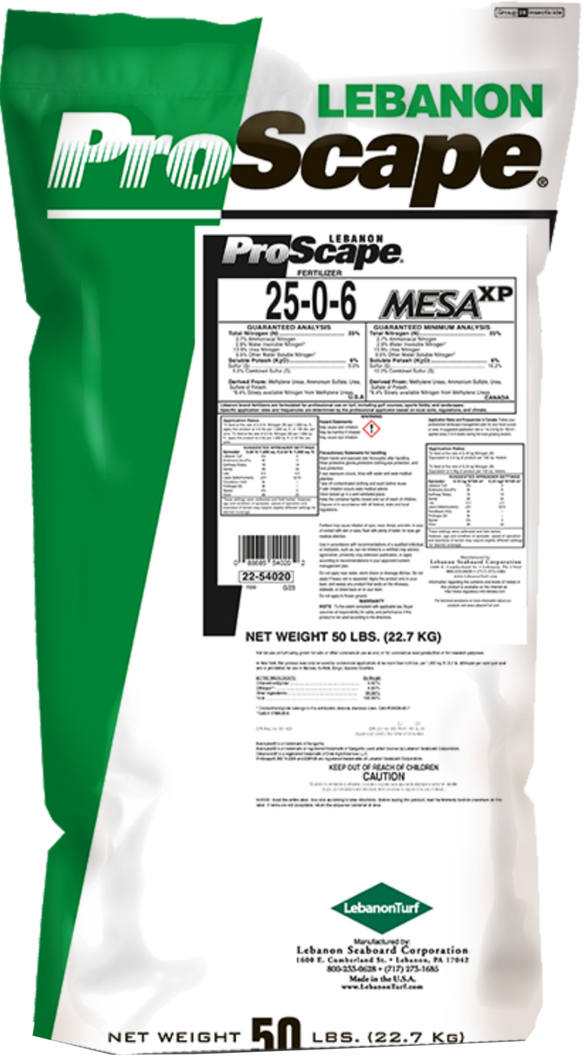 ProScape 25-0-6 50% MESA-XP | LebanonTurf