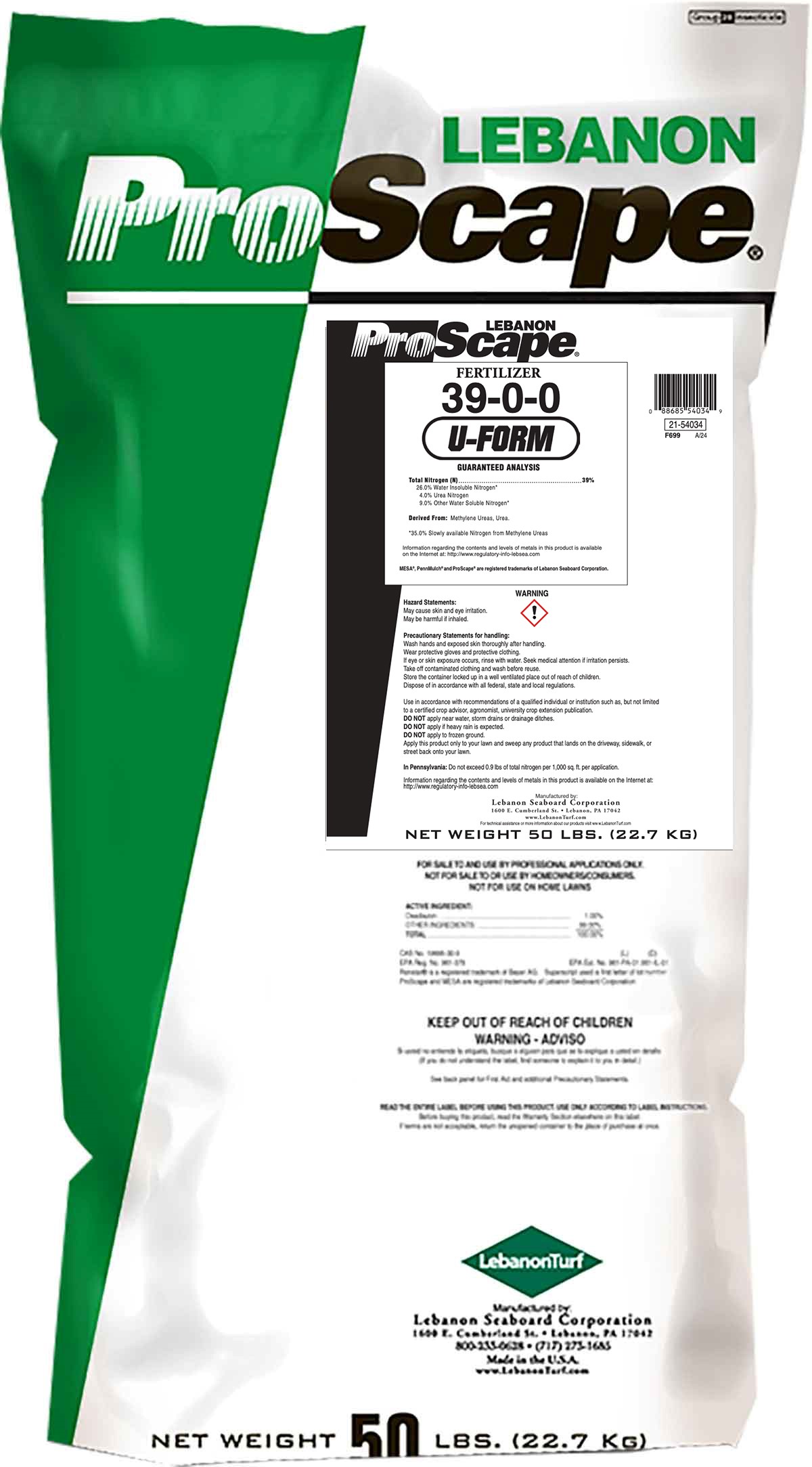 ProScape 39-0-0 100% U-Form | LebanonTurf