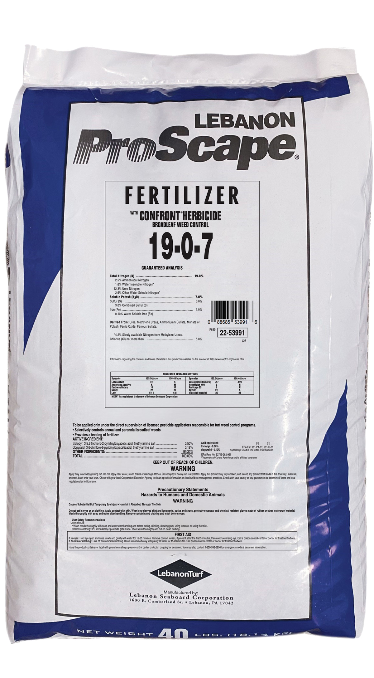 ProScape 19-0-7 40% MESA .68 Confront | LebanonTurf