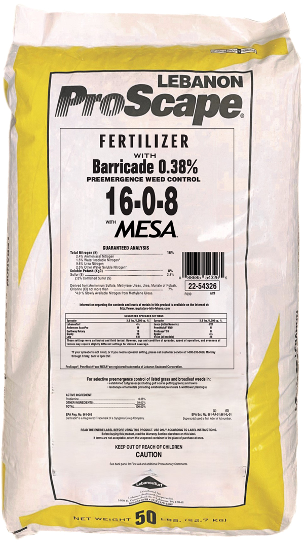 ProScape 16-0-8 43% MESA .38 Barricade | LebanonTurf