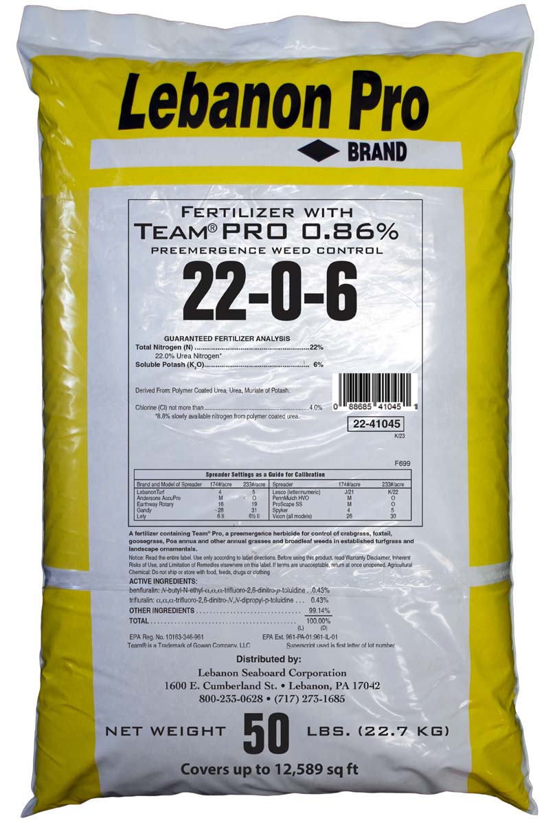 Lebanon Pro 22-0-6 40% PCU .86 Team Pro | LebanonTurf